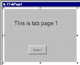 Using RAD C++ Tab Control